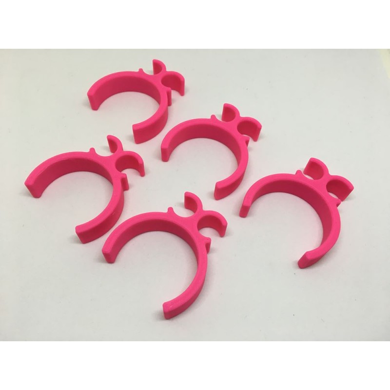 Kit 5 support durite ouvert "clips"